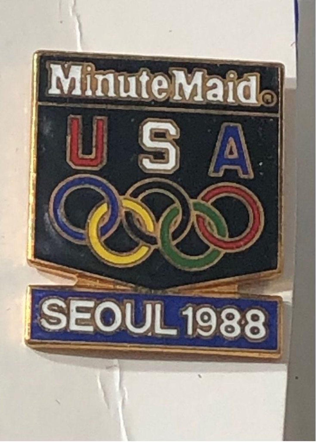 Minute Maid Sponsor Team USA Olympic Rings 1988 Seoul Pin - Etsy