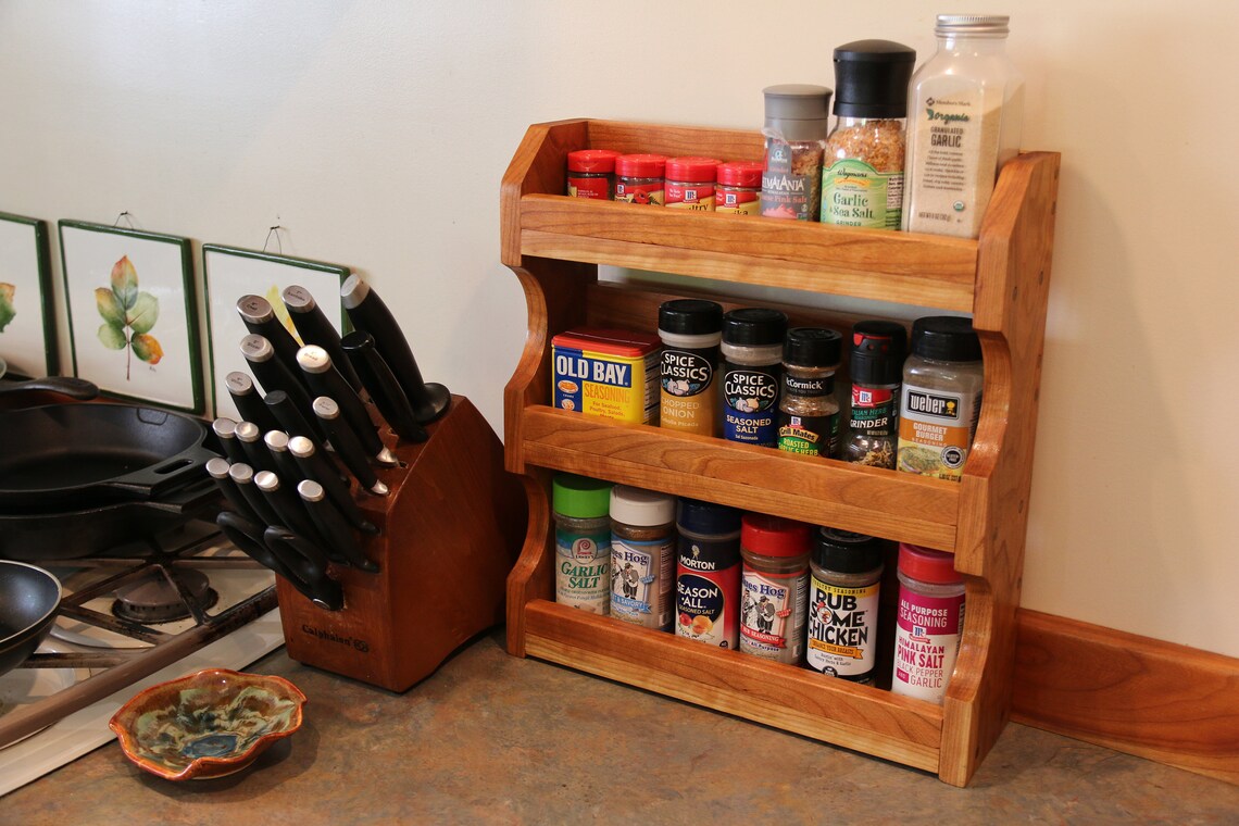 Spice Rack, Storage Shelf - Etsy