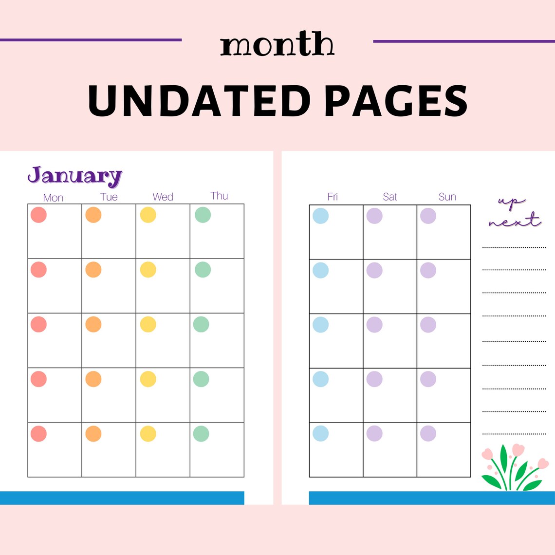 Printable Year Organizer for Girl Scout Leaders, Garden Friends Theme ...