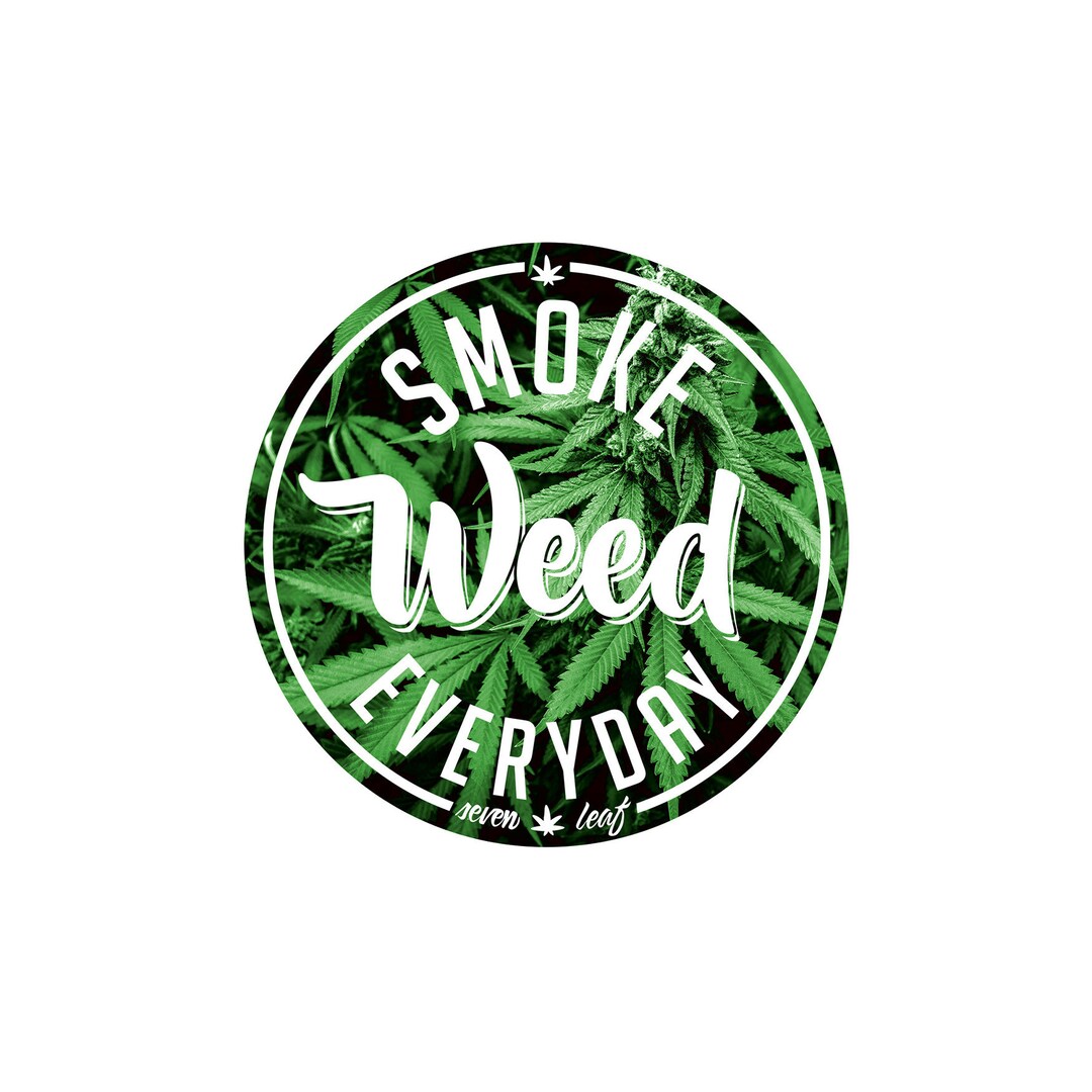 Smoke Weed Everyday Weed Sticker Marijuana Sticker Cannabis Decoration ...