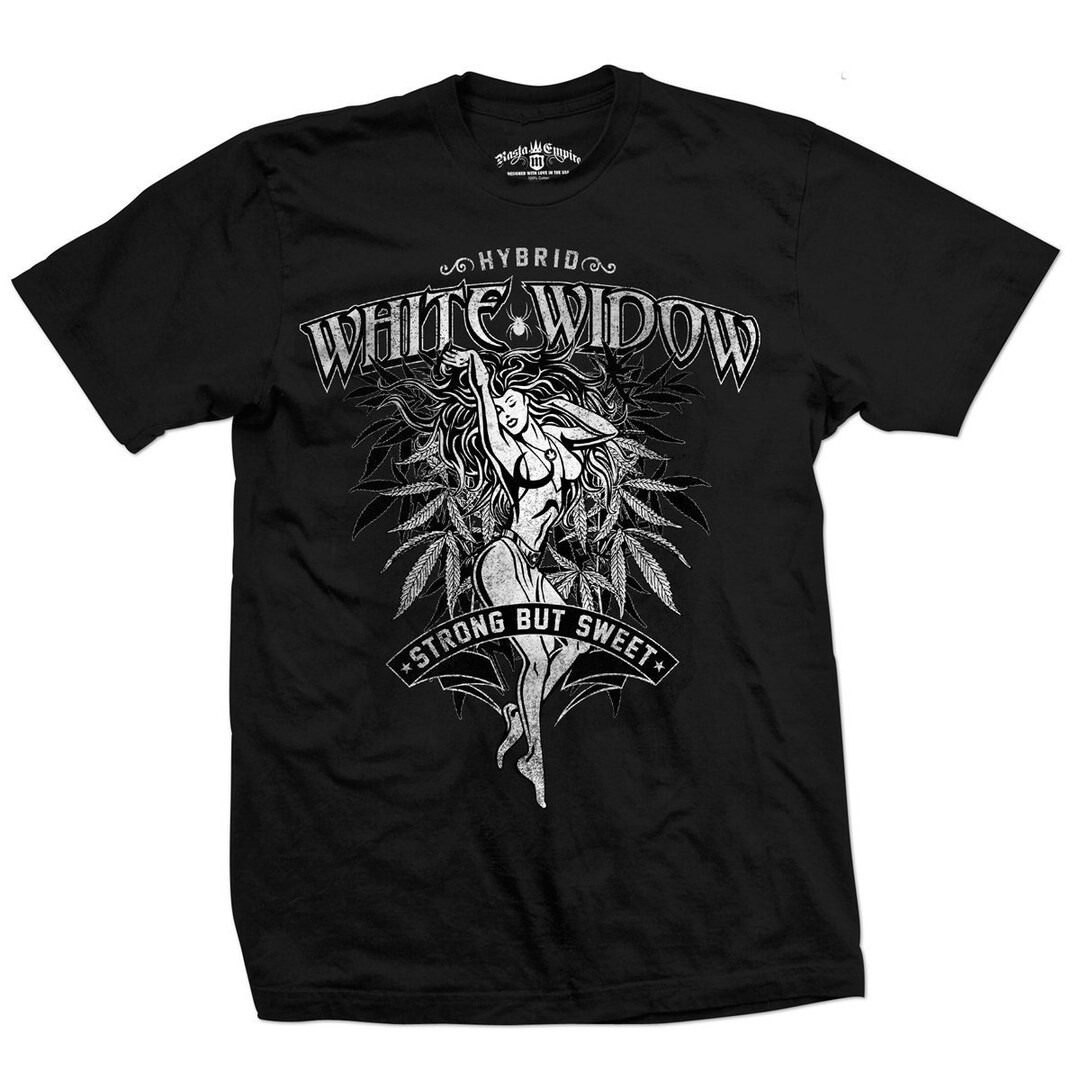 White Widow Weed Strain T-shirt | Men's Graphic Weed Shirt | 420 ...