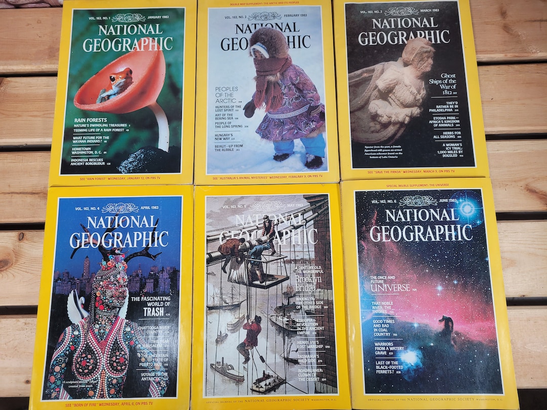 Vintage National Geographic Magazine - Etsy