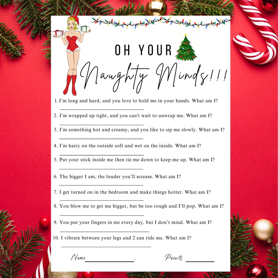 Adult Christmas Party Games Holiday Party Games Holiday Bachelorette ...
