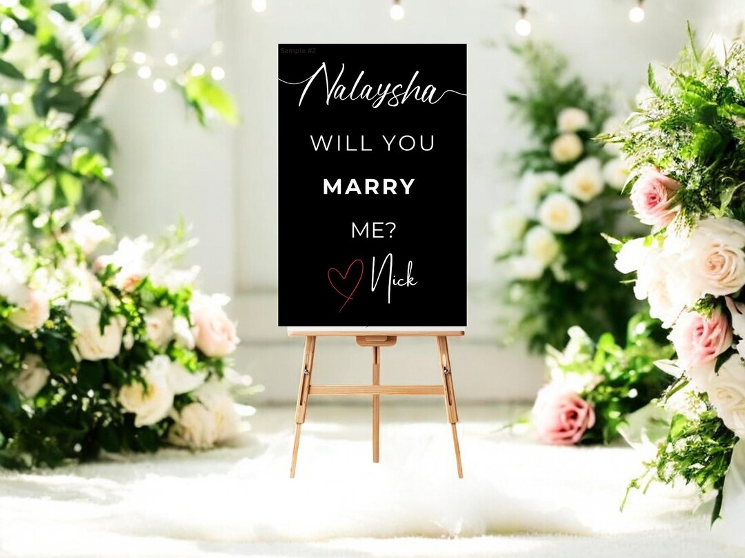 Custom Proposal, Proposal Idea, Engagement Proposal Sign, Will You ...