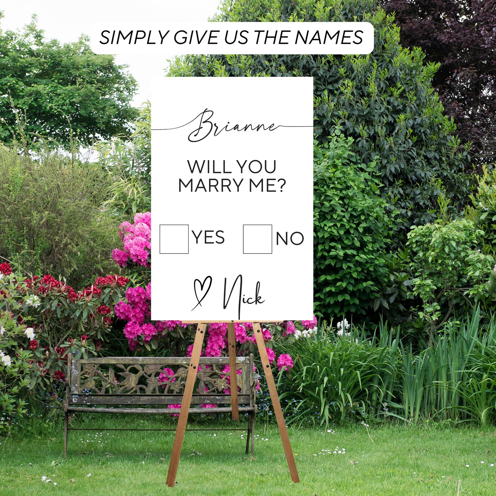 Custom Proposal Sign: Will You Marry Me Foam Board - Etsy