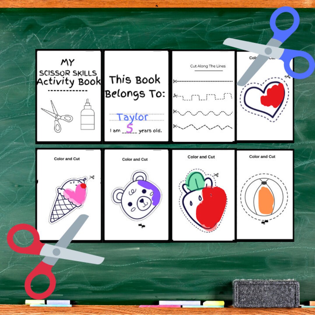 Scissor Skills Practice: Preschool Cutting Activity (printable) - Etsy