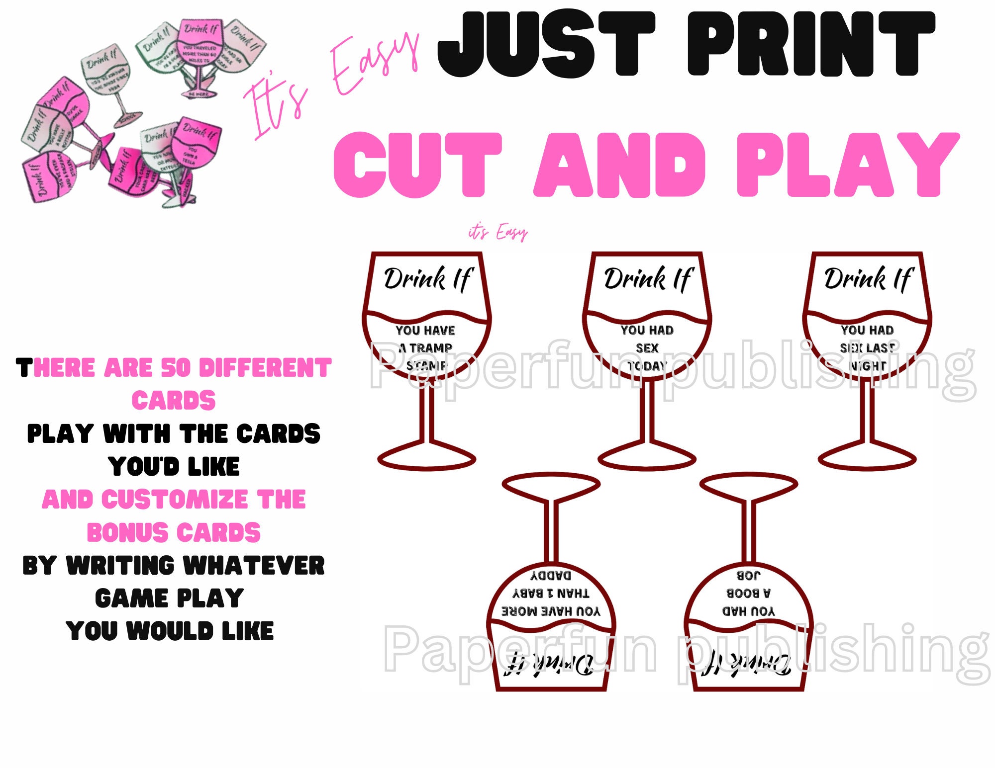 Girls Night Games Girls Night Out Party Games Girls Night In Games Instant Download Printable