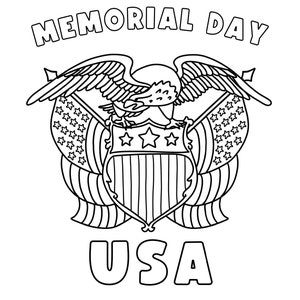 Memorial Day Coloring Pages Set of 10 Printable Instant Download - Etsy