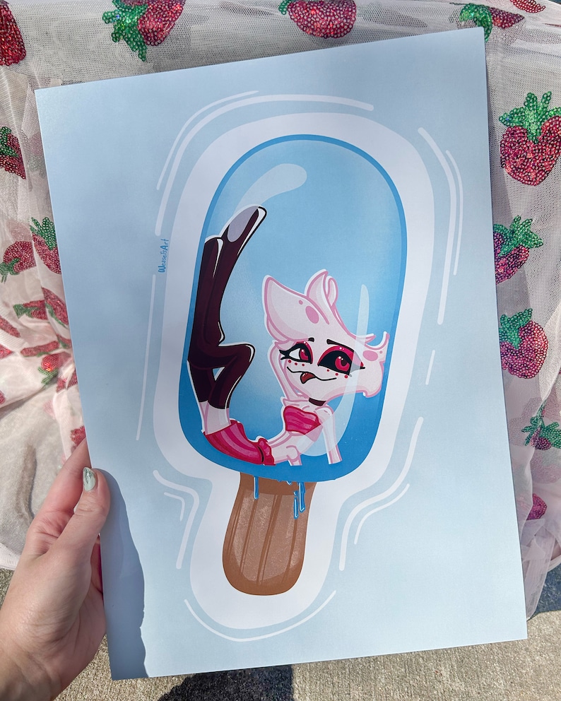 Angel Dust Popsicle Prints / Hazbin Hotel / 7 X 5 & 14 X 11 - Etsy