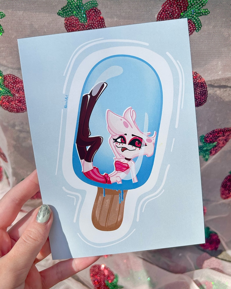Angel Dust Popsicle Prints / Hazbin Hotel / 7 X 5 & 14 X 11 - Etsy