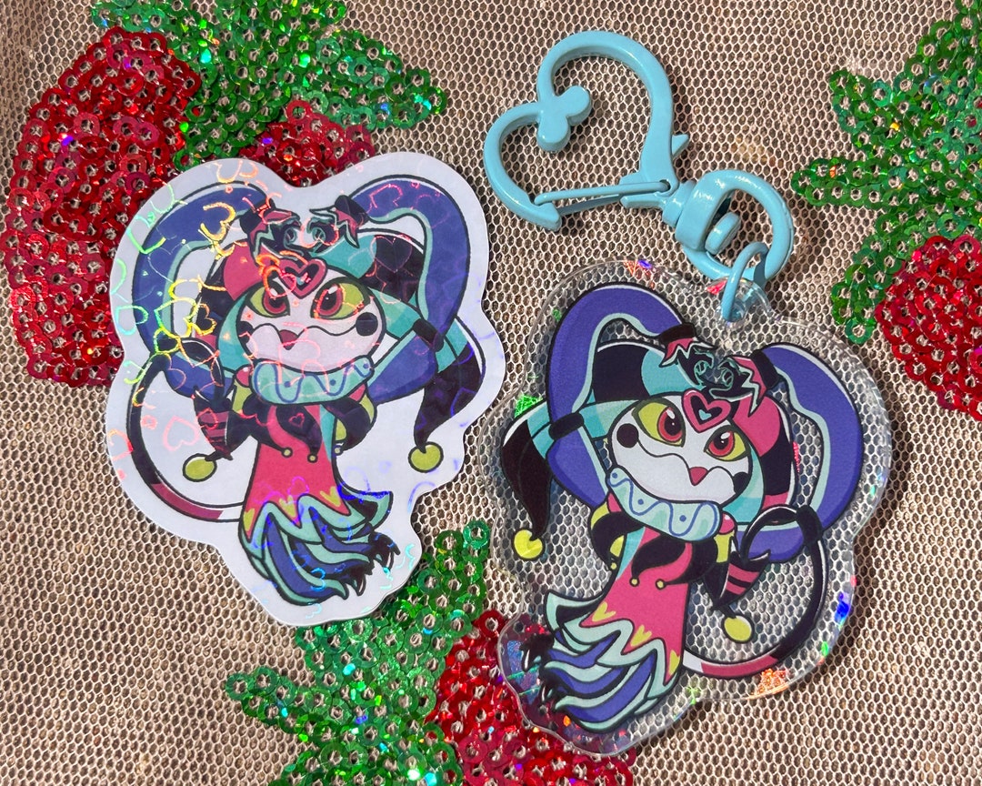 Fizzarolli Keychain + Sticker 2” / Helluva Boss / Holographic - Etsy
