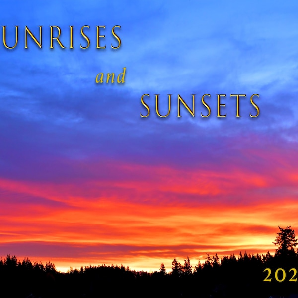 Sunrise and Sunset Calendar 2026 - Etsy