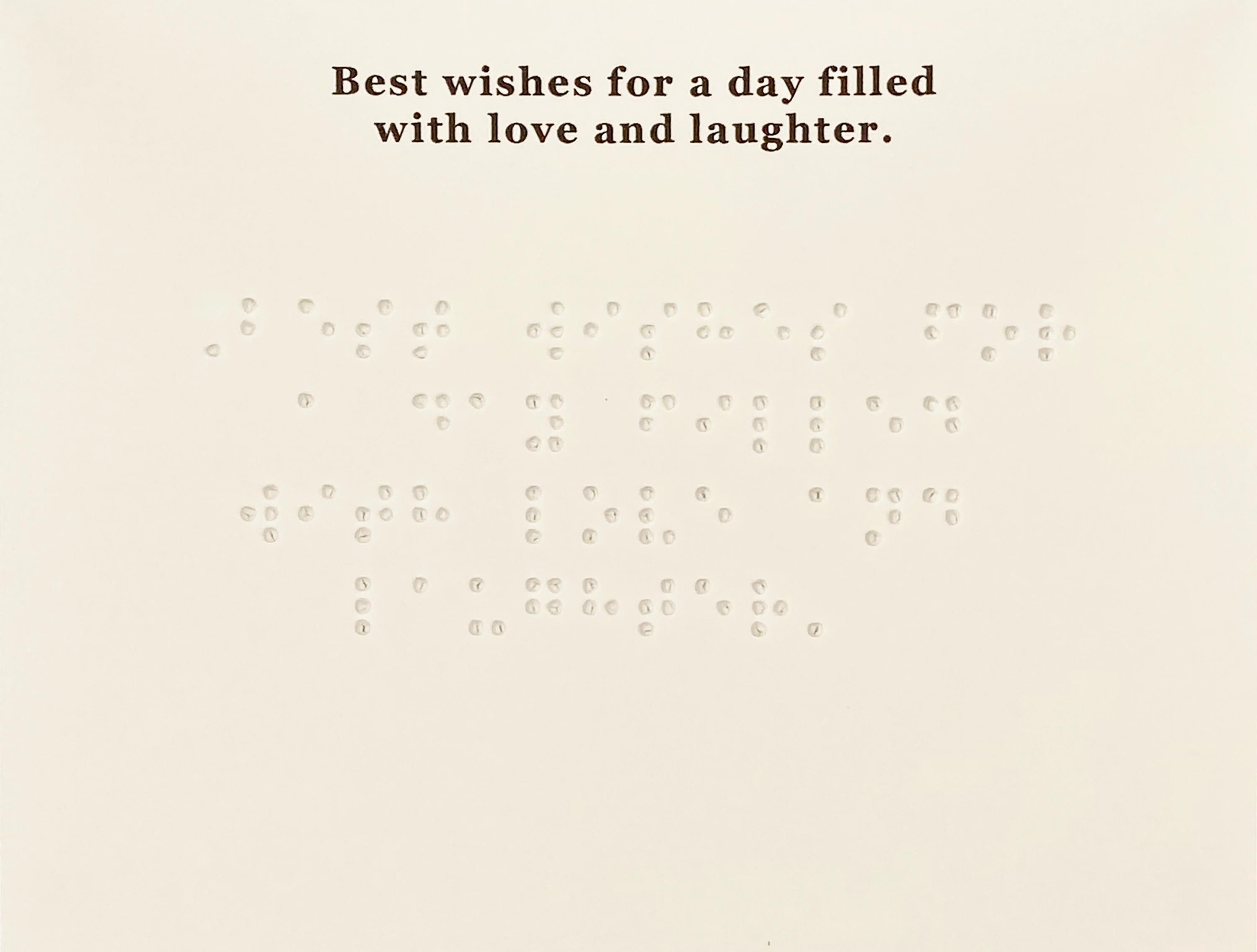Customizable Braille and Tactile Birthday Card With Candles - Etsy