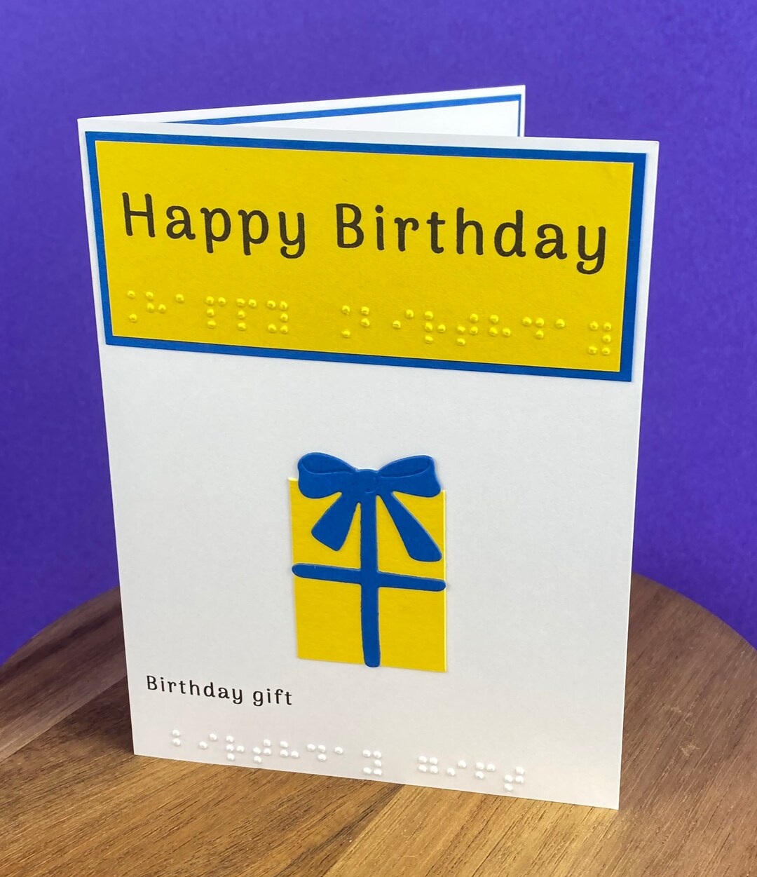 Braille Birthday Card - Etsy