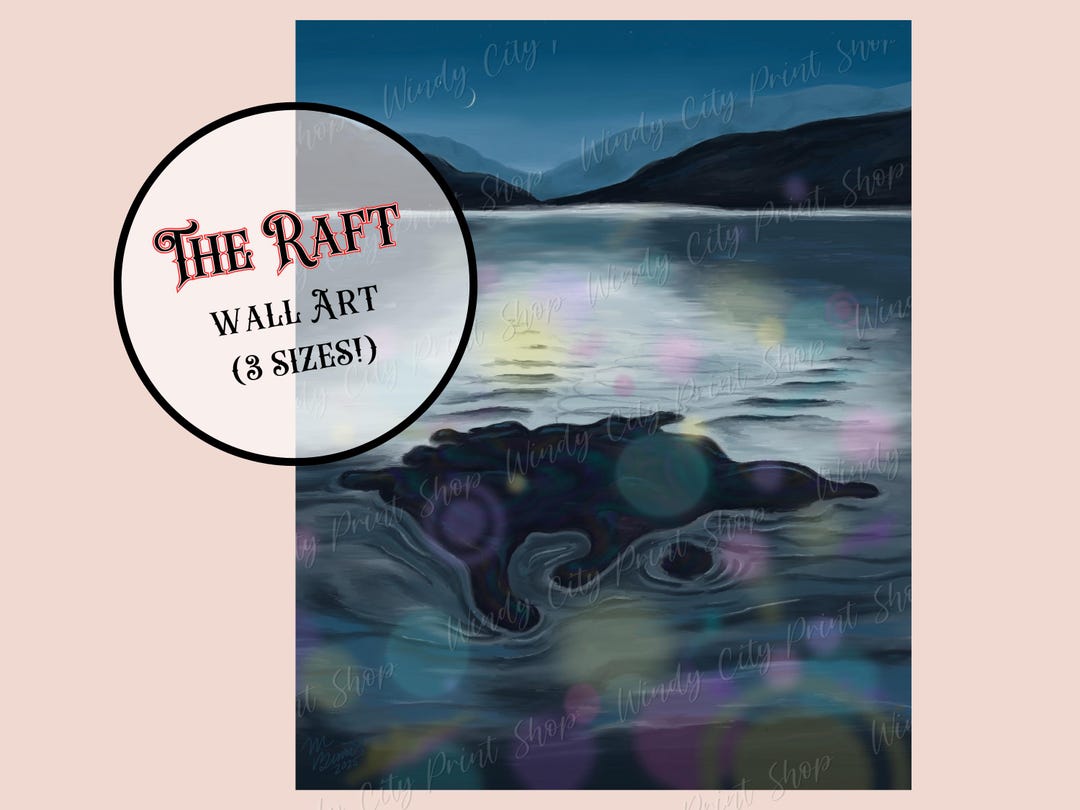 The Raft Wall Art, Stephen King Wall Art, Stephen King Gift, Horror ...