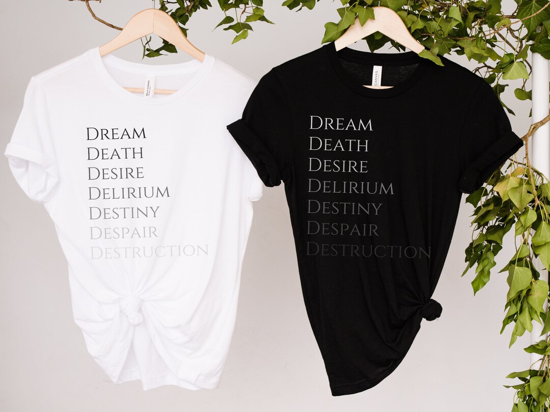The Sandman Characters T Shirt, the Sandman Shirt, Dream of the Endless ...