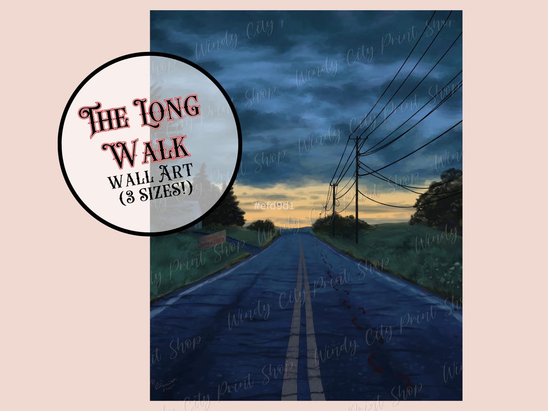 The Long Walk Wall Art, Stephen King Wall Art, Stephen King Gift ...