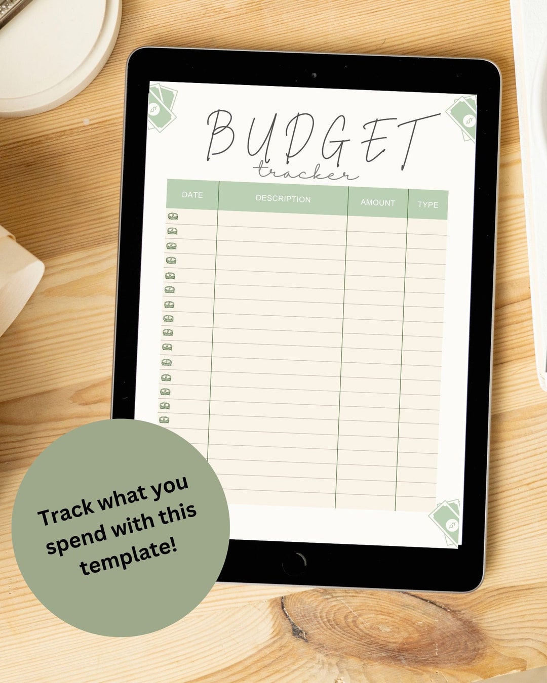 BUDGET TRACKER Digital Download! Choose From 3 Different Colors. Save ...