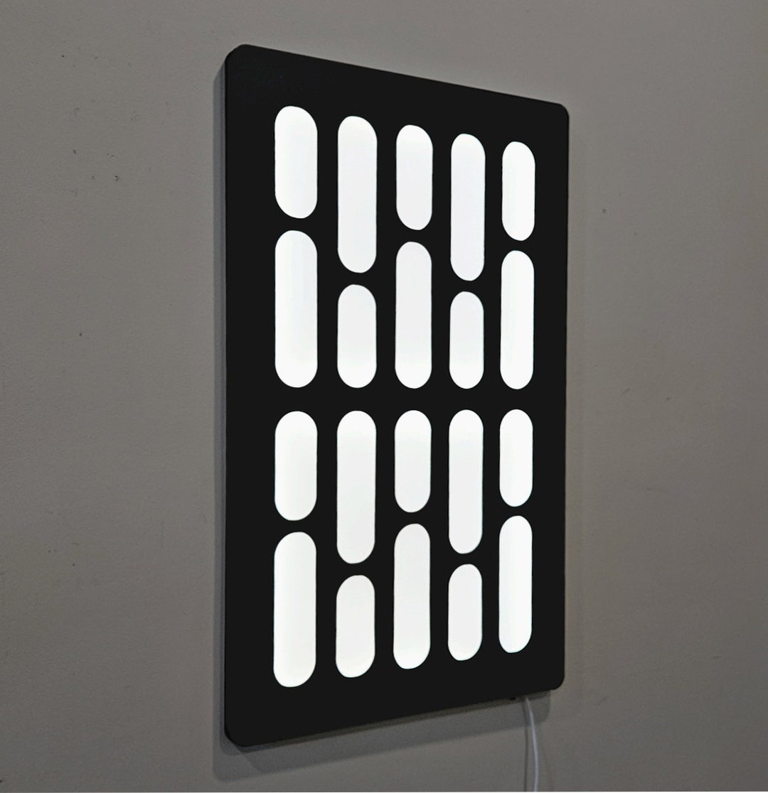 Star Wars Galactic Panel Wall Art, Color Changing LED Lighted Sign ...