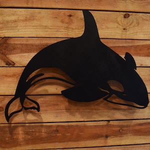 Large LED Lighted Killer Whale Wall Art, Orca LED Sign, Whale Wall ...