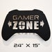 24 LED Gamer Zone Lighted Wall Sign Gamer Gift Game - Etsy