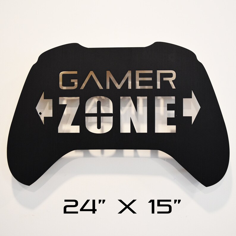24 LED Gamer Zone Lighted Wall Sign Gamer Gift Game - Etsy
