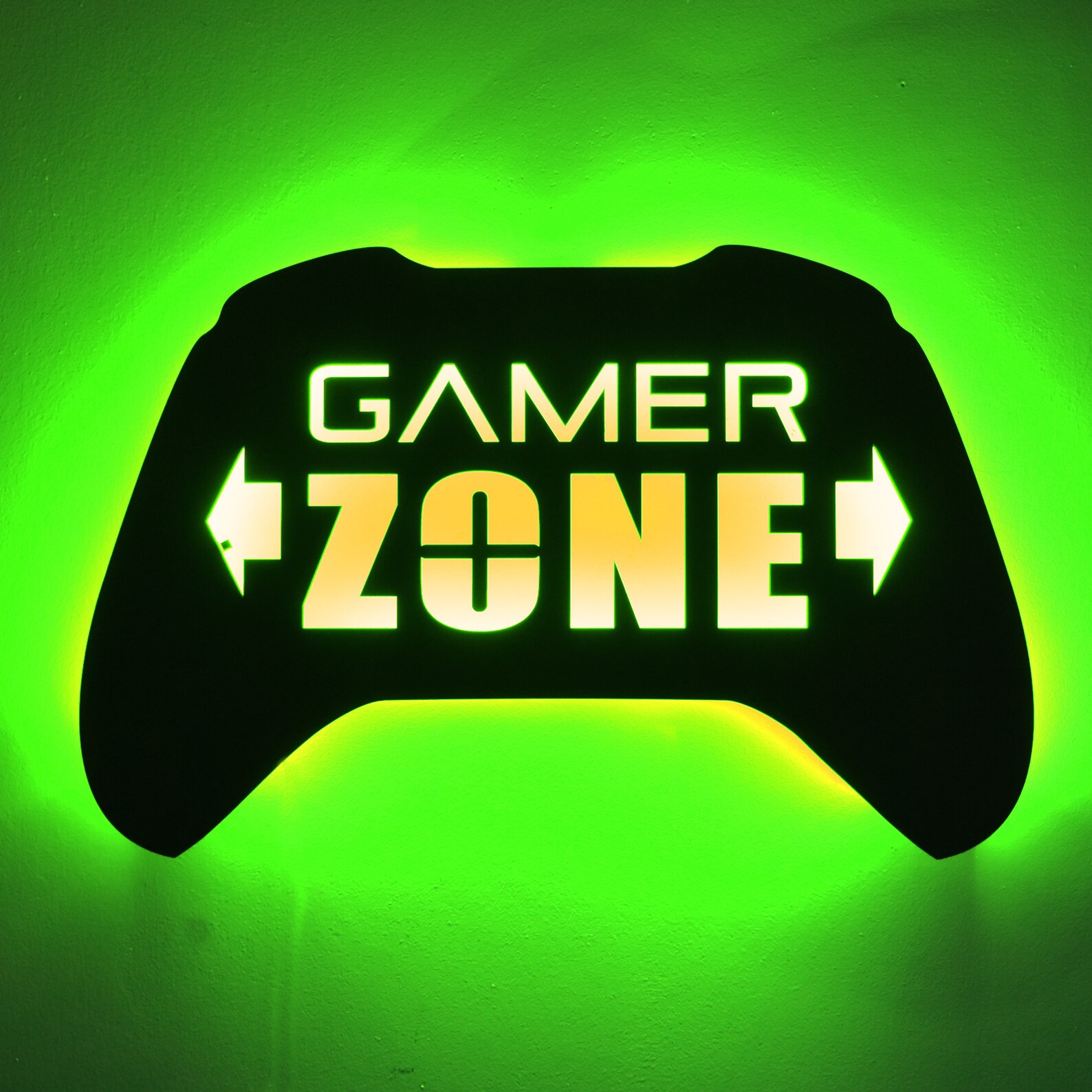 24 LED Gamer Zone Lighted Wall Sign, Gamer Gift, Game Room Light, Video ...