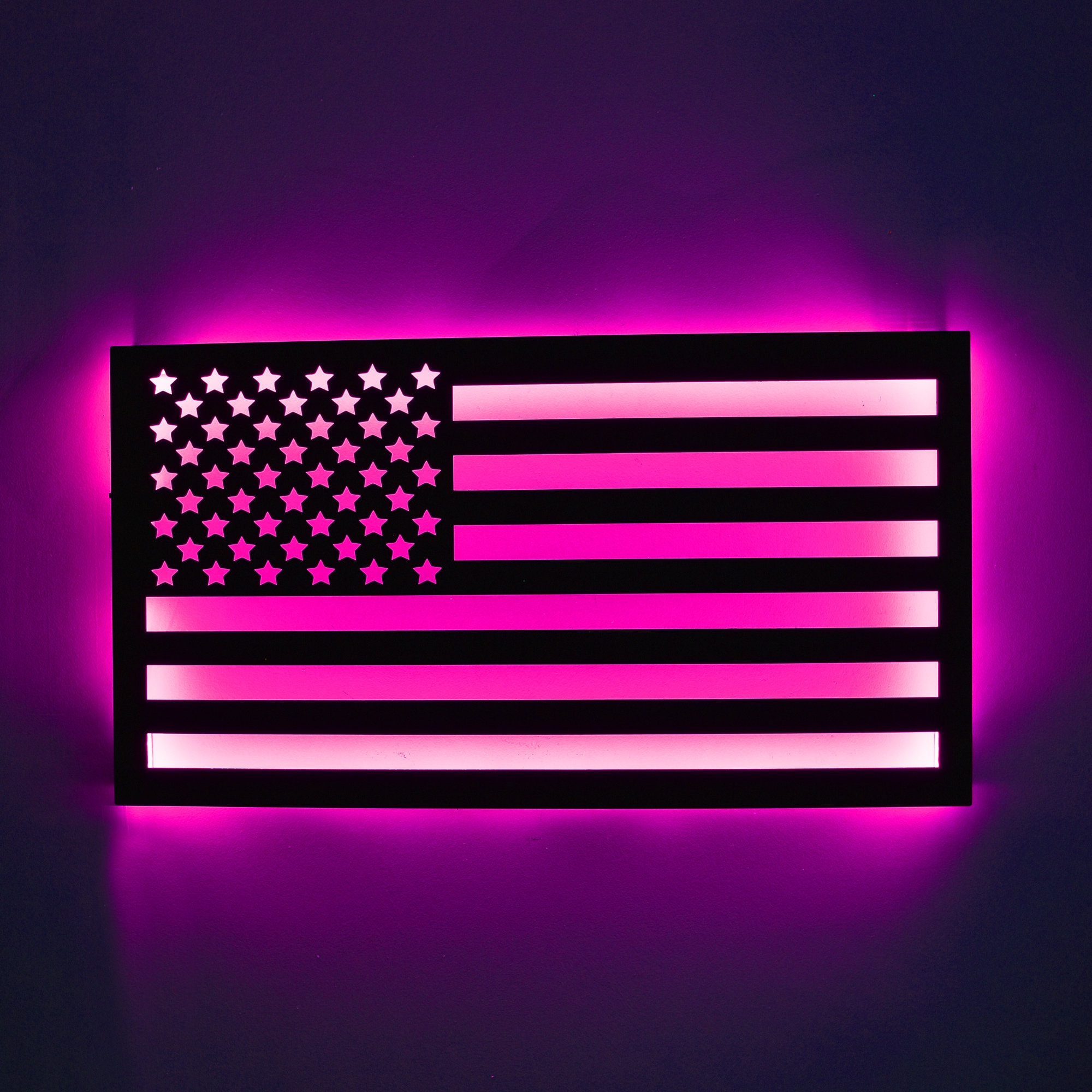 American Flag Lighted Sign