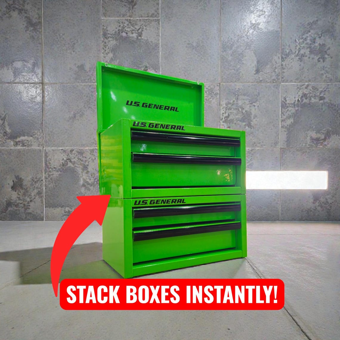 Stacking Bracket for Mini Tool Box, US General Stack Multiple Mini Tool ...