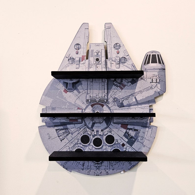 Lighted Millennium Falcon Display Shelf, Star Wars Gift, Sci-fi Lovers ...