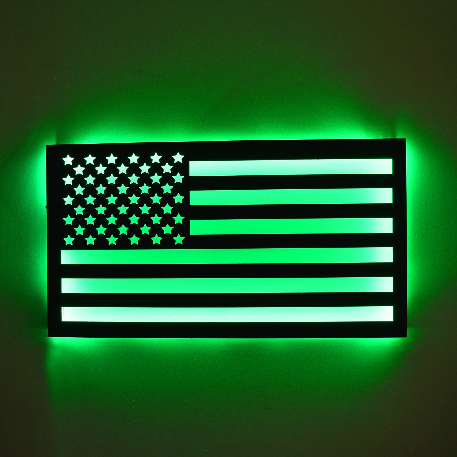 LED American Flag Sign Light USA Flag Wall Art Patriotic - Etsy