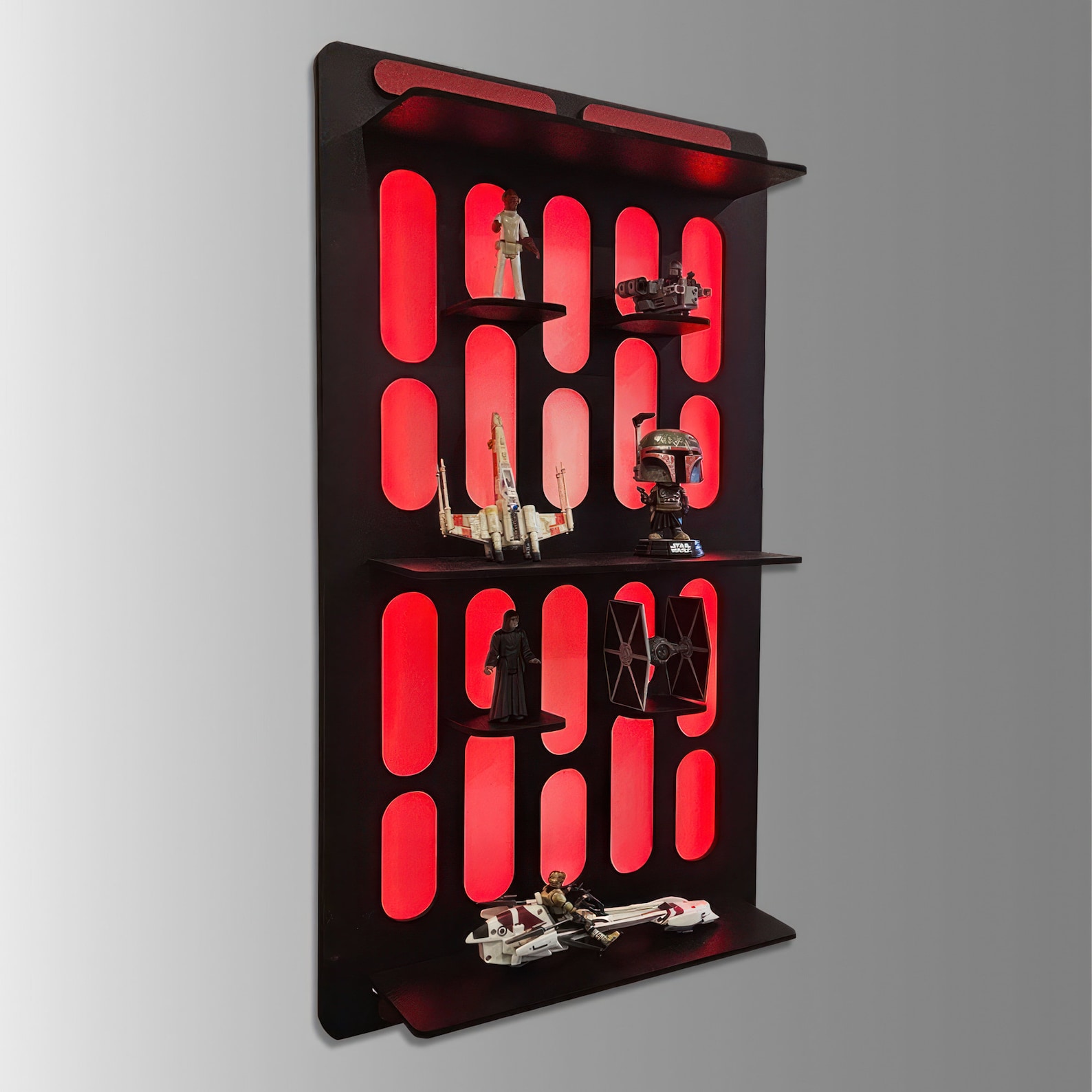 Star Wars Lover Gift, Galactic Panel Display Shelf, LED Lighted Sign ...