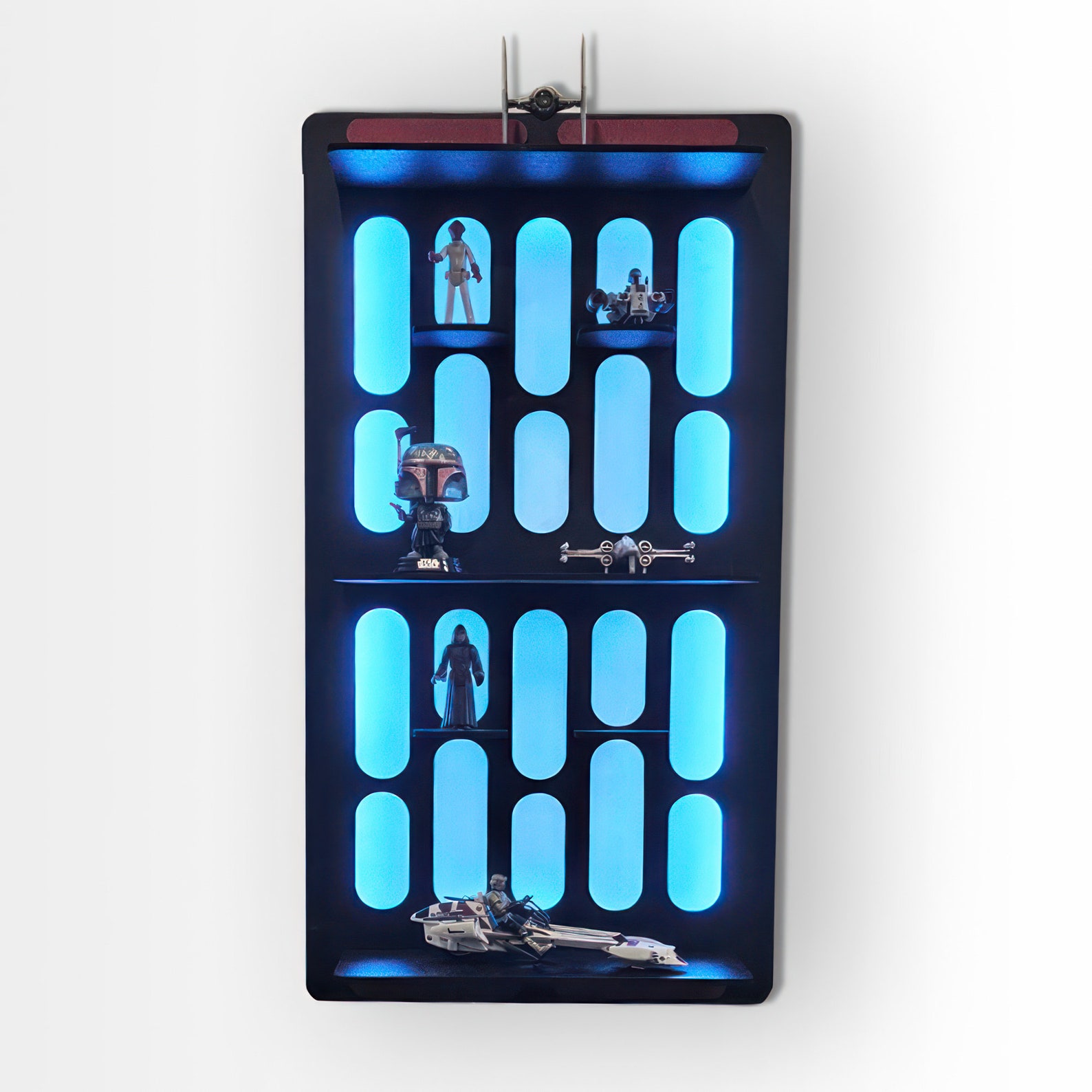 Star Wars Lover Gift, Galactic Panel Display Shelf, LED Lighted Sign ...