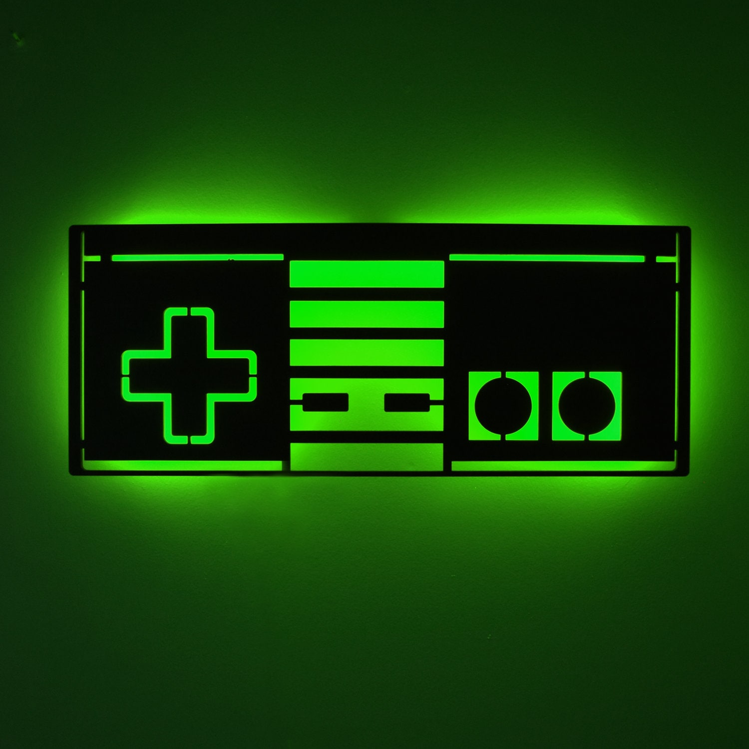 24" LED Lighted Nintendo Inspired Controller Sign NES, Gamer Gift, Game ...