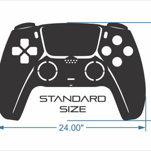 24" LED Lighted Playstation Inspired Controller Sign PS5, Gamer Gift ...
