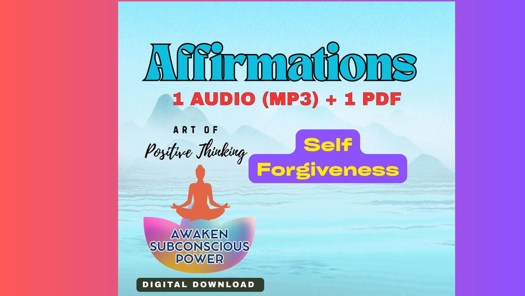 Self-forgiveness Affirmations: Guided Meditation Audio & PDF - Etsy
