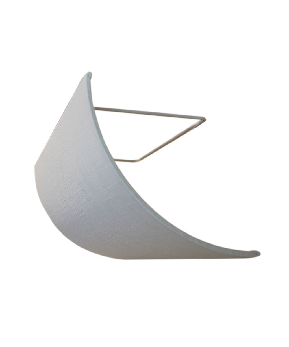 Moderne Vanity Light Cover Conversion Kit, 20"w White Textured Fabric ...