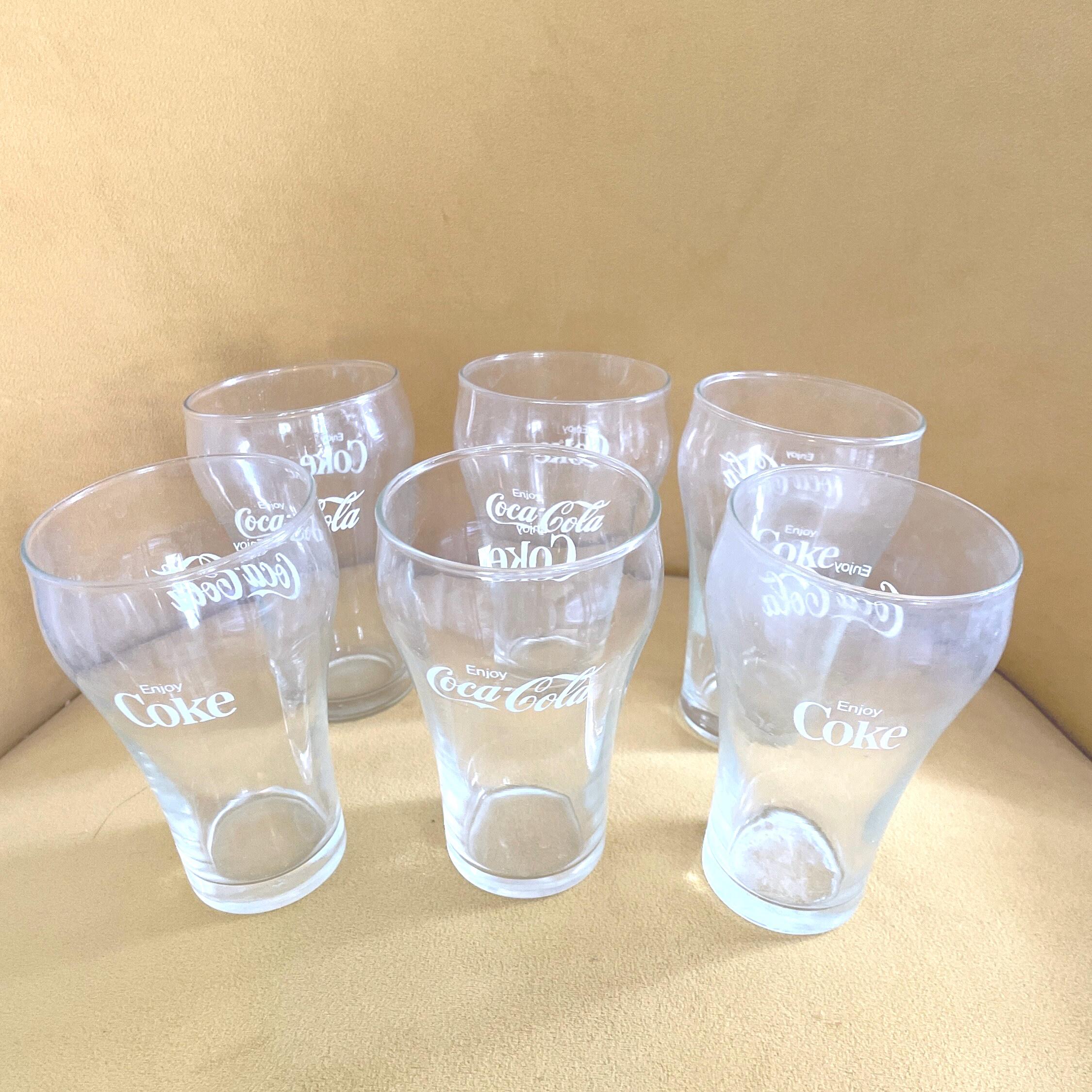Coca Cola | Enjoy Coke Bell Shaped Drinking Glasses 10 Oz - Etsy