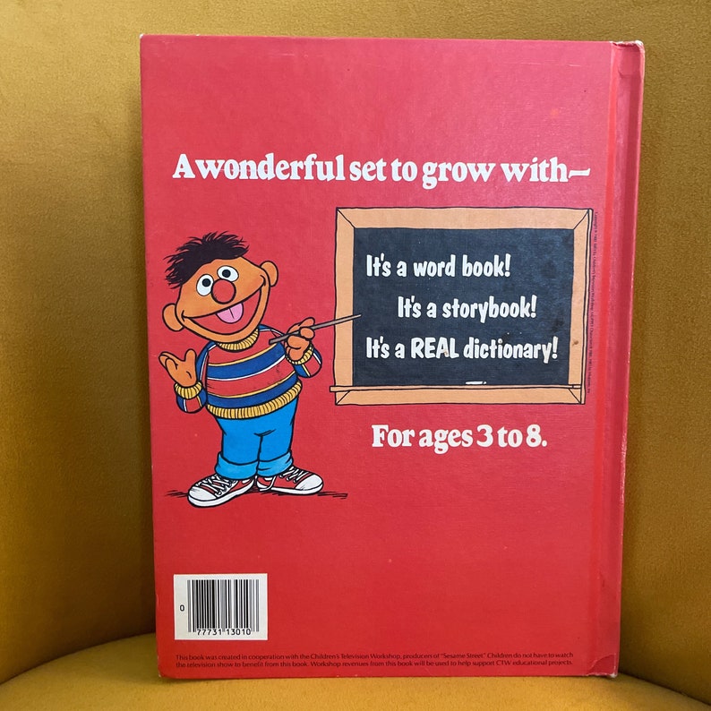 Big Bird’s Sesame Street Dictionary Book Volume 1 - Etsy