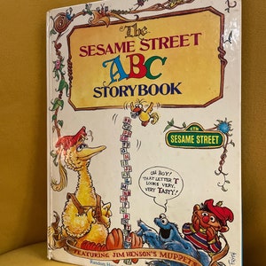 Vintage Sesame Street ABC Story Book - Hardback - Etsy
