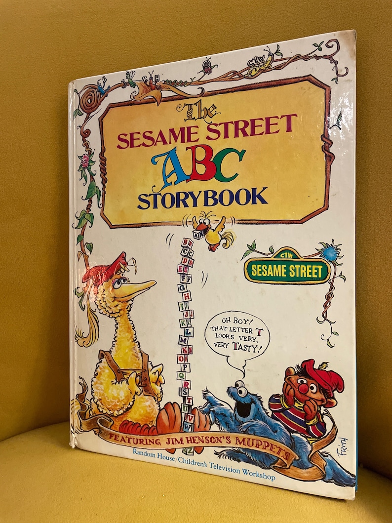 Vintage Sesame Street ABC Story Book - Hardback - Etsy