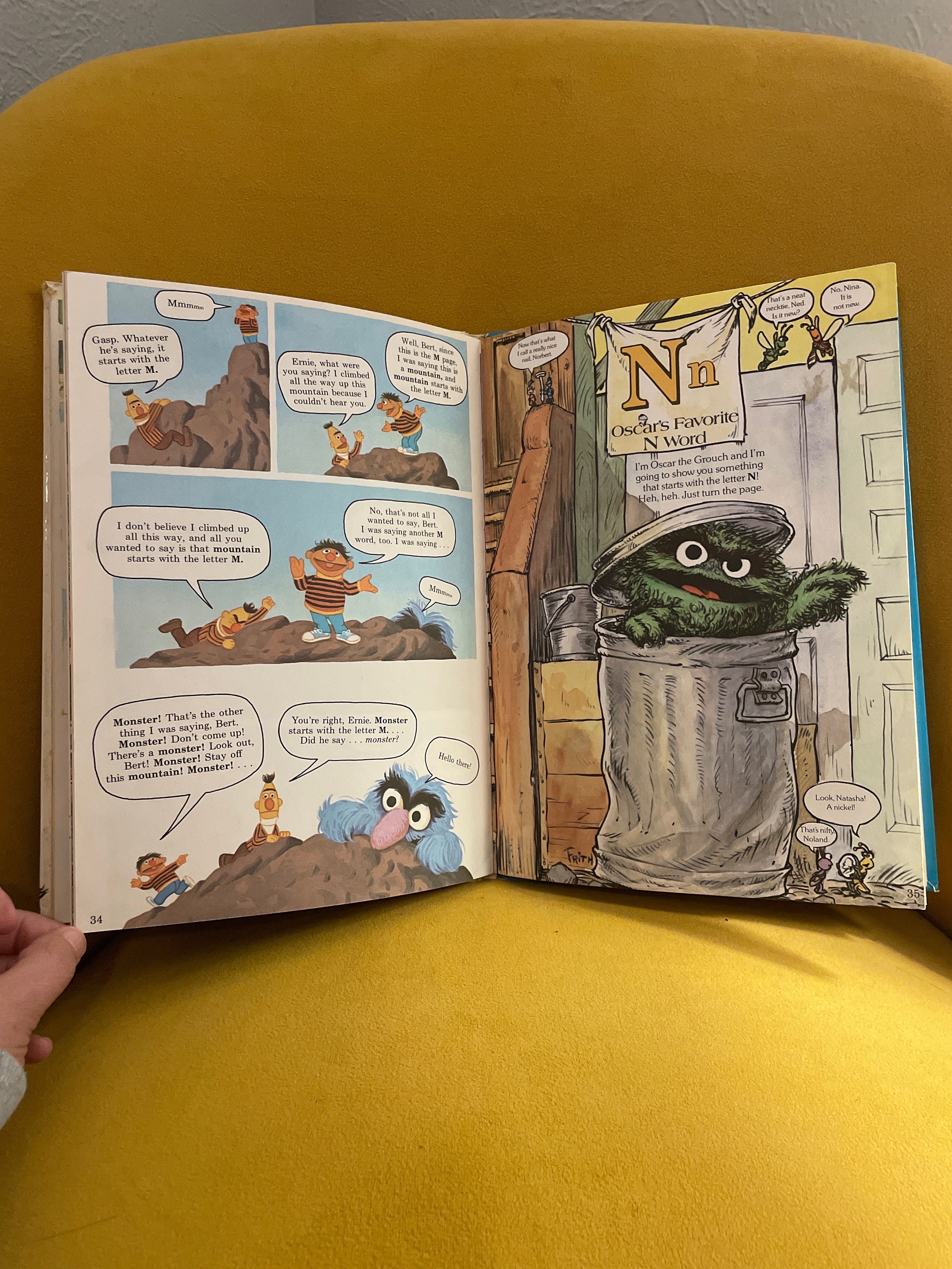 Vintage Sesame Street ABC Story Book - Hardback - Etsy