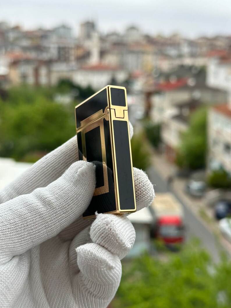 St Dupont Lighter Black and Gold L2 Paris France Lighter Gas - Etsy