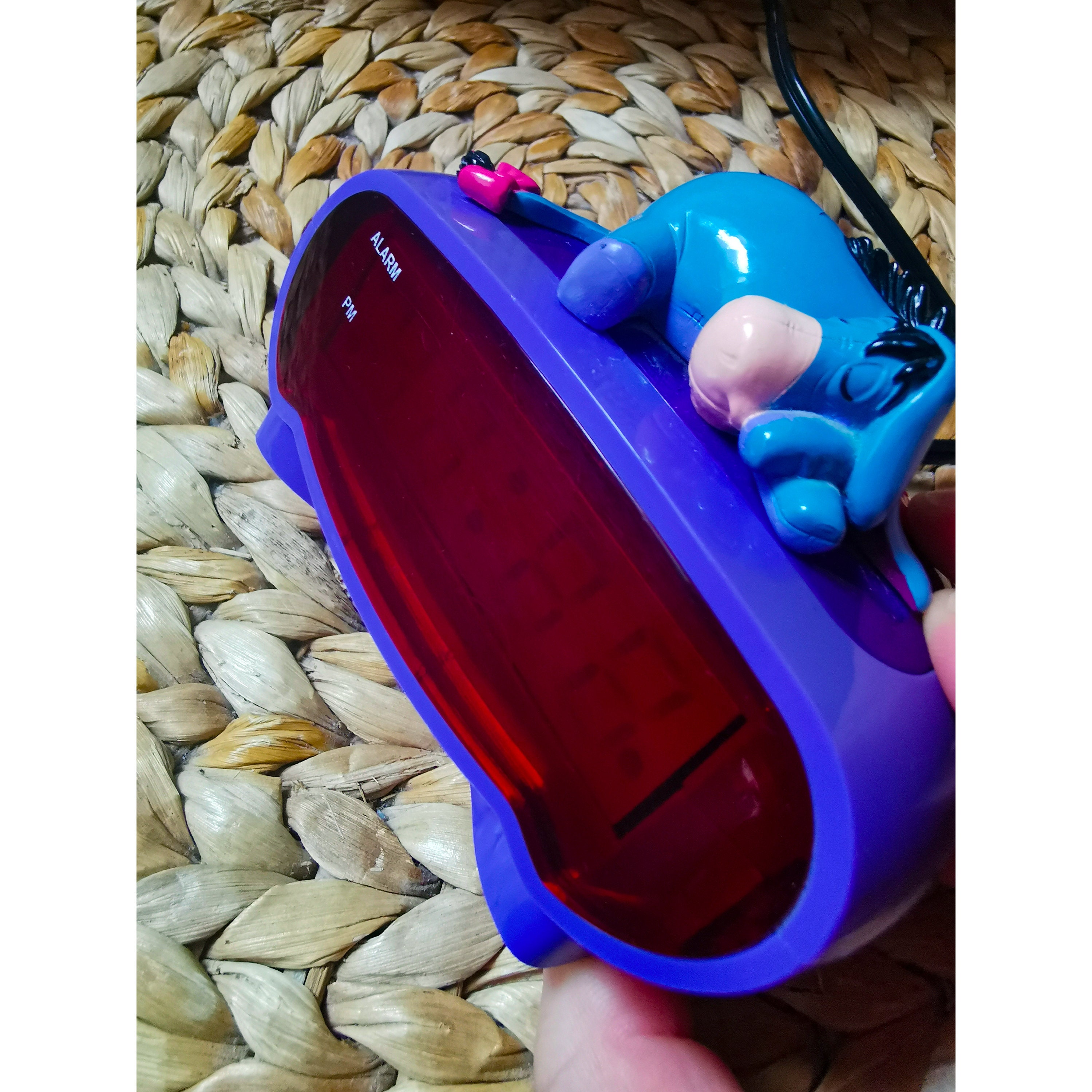 Vintage Walt Disney Sleepy Time Winnie the Pooh Eeyore LED Alarm Clock ...