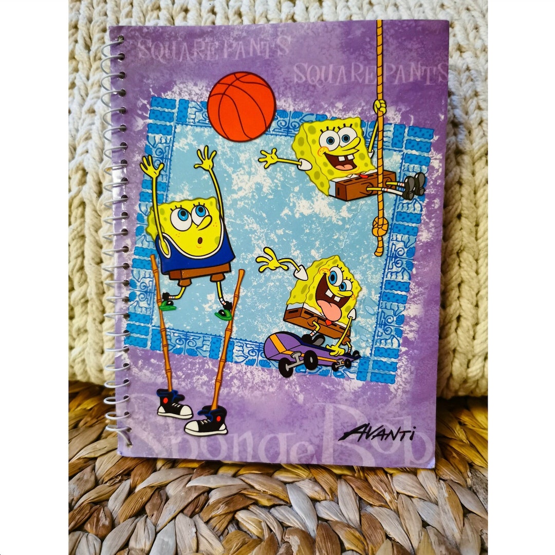 Vintage Spongebob Squarepants Spiral Notebook - Etsy