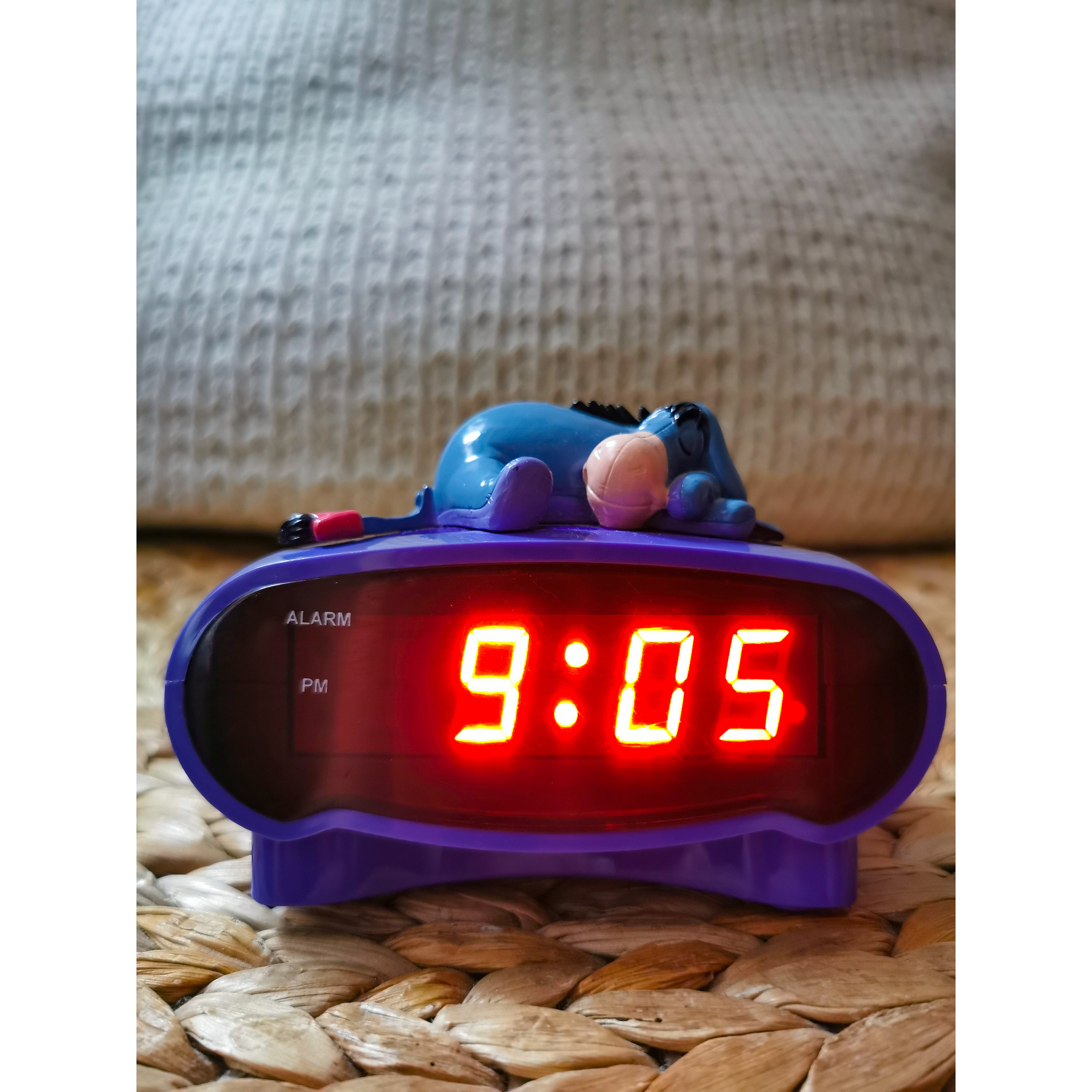 Vintage Walt Disney Sleepy Time Winnie the Pooh Eeyore LED Alarm Clock ...