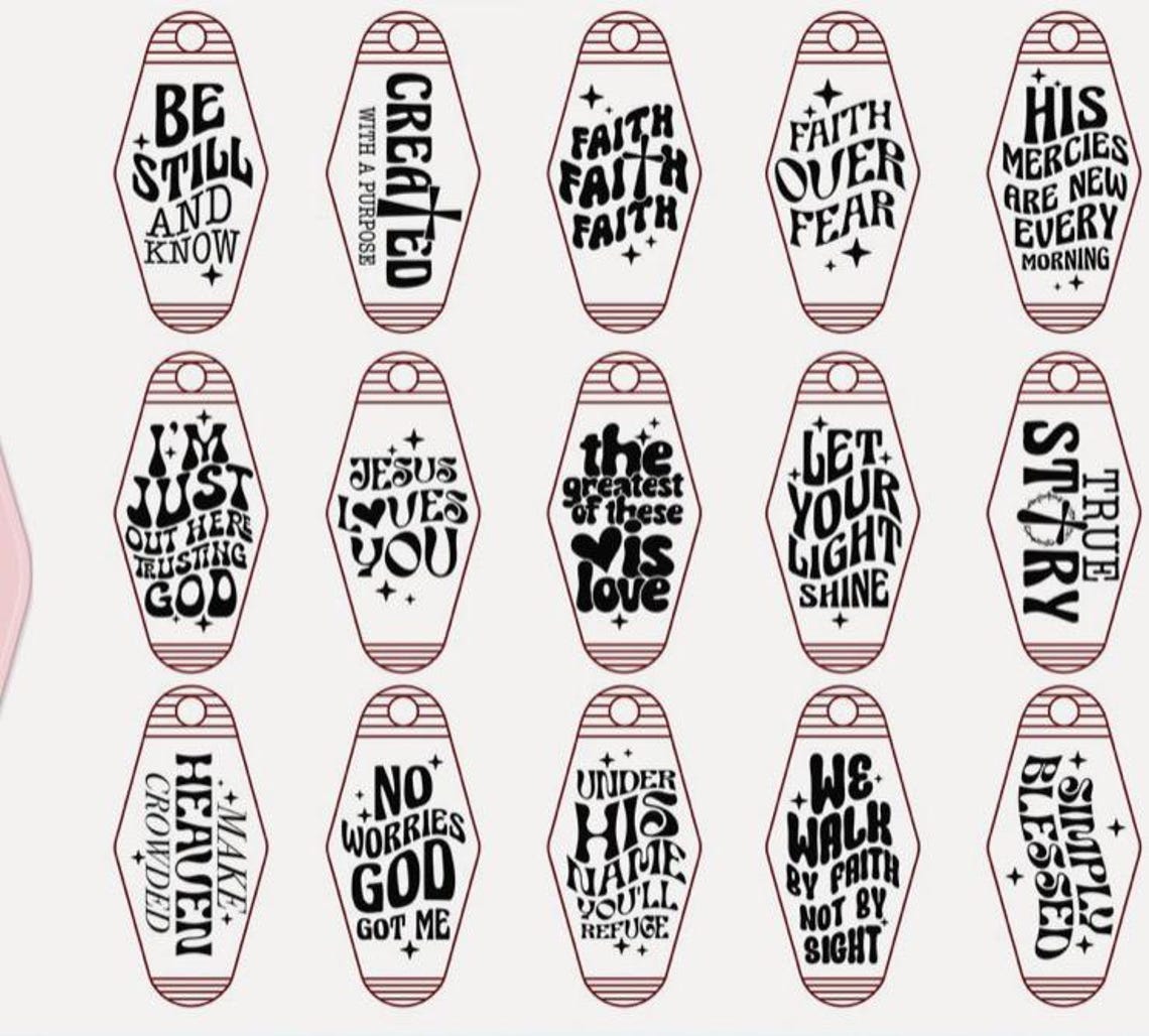 Motel Keychains, Christian Keychain, Christian Sayings - Etsy