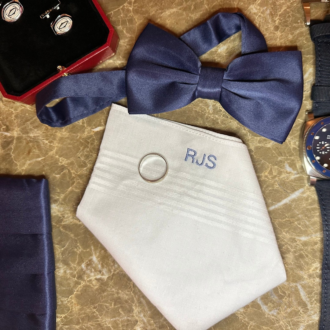 Personalized Pocket Square With INITIALS, 100% Cotton, Great for ...