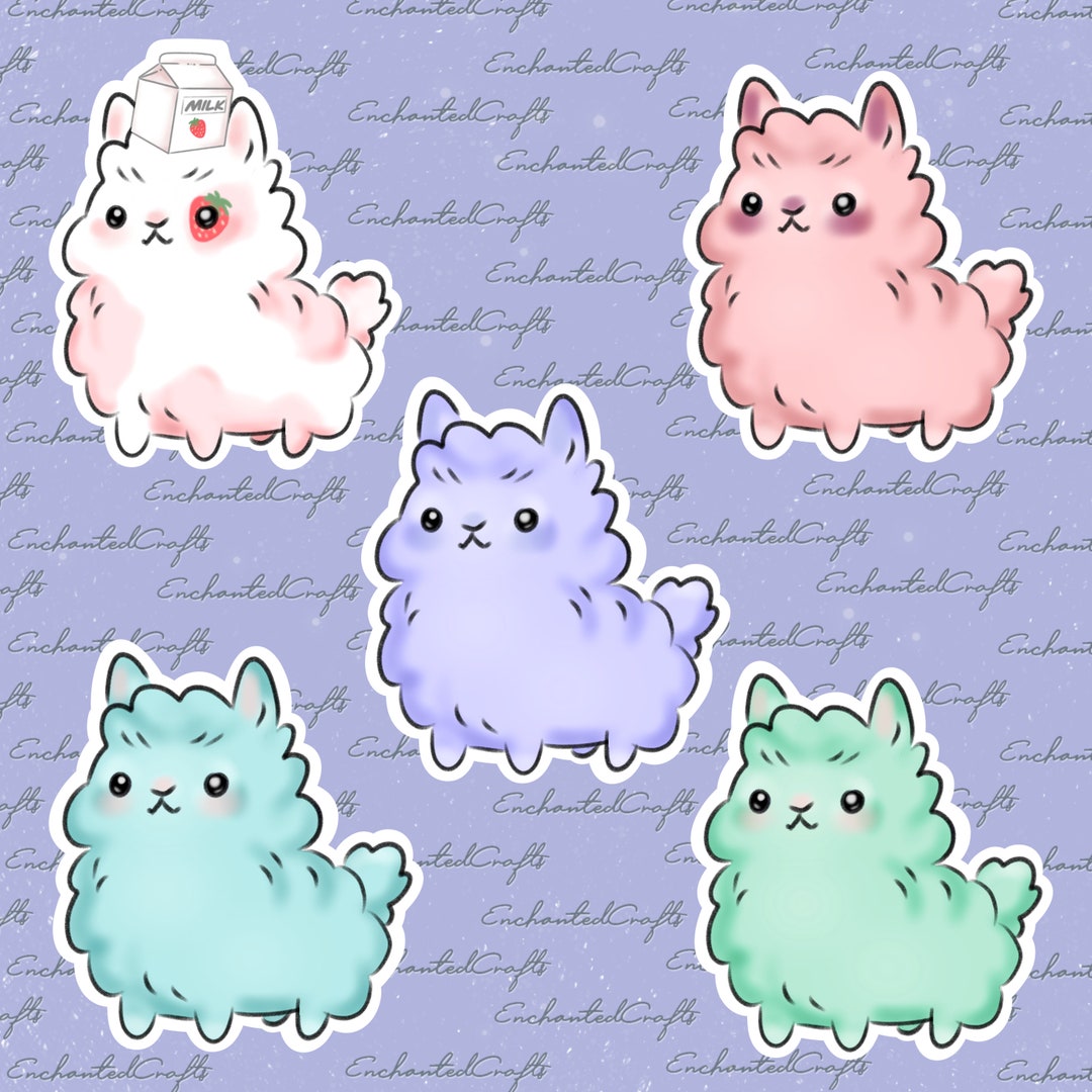 Llama Sticker/waterproof/laminated - Etsy