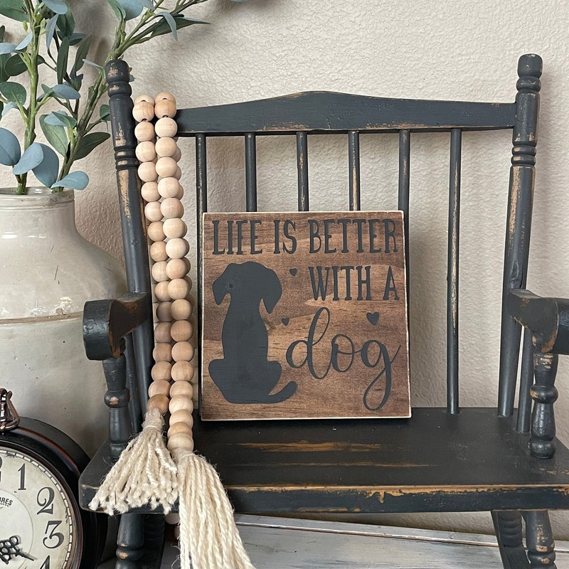 Dog Wood Sign - Etsy